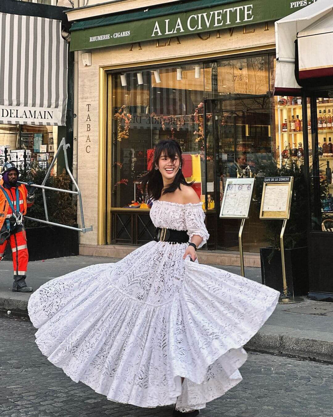 Welcome Spring With A Romantic White Dress