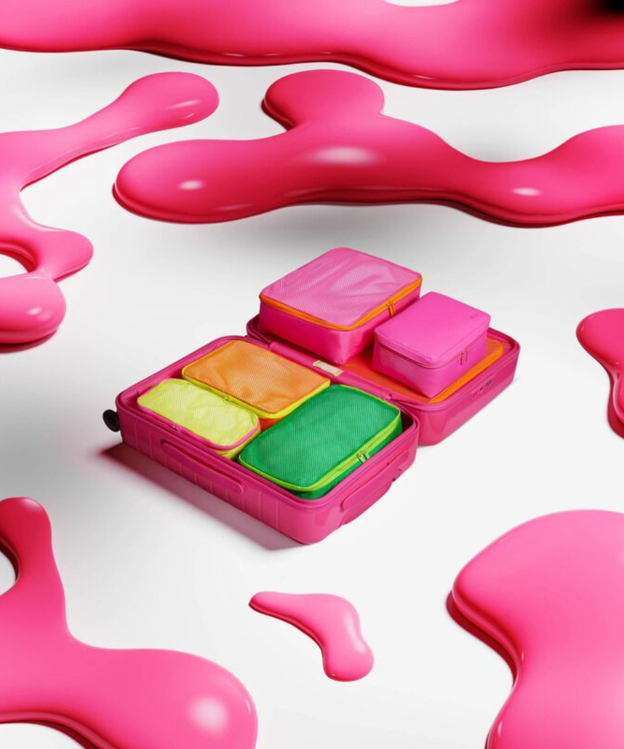 Away Dropped A Limited Edition Neon Luggage Collection