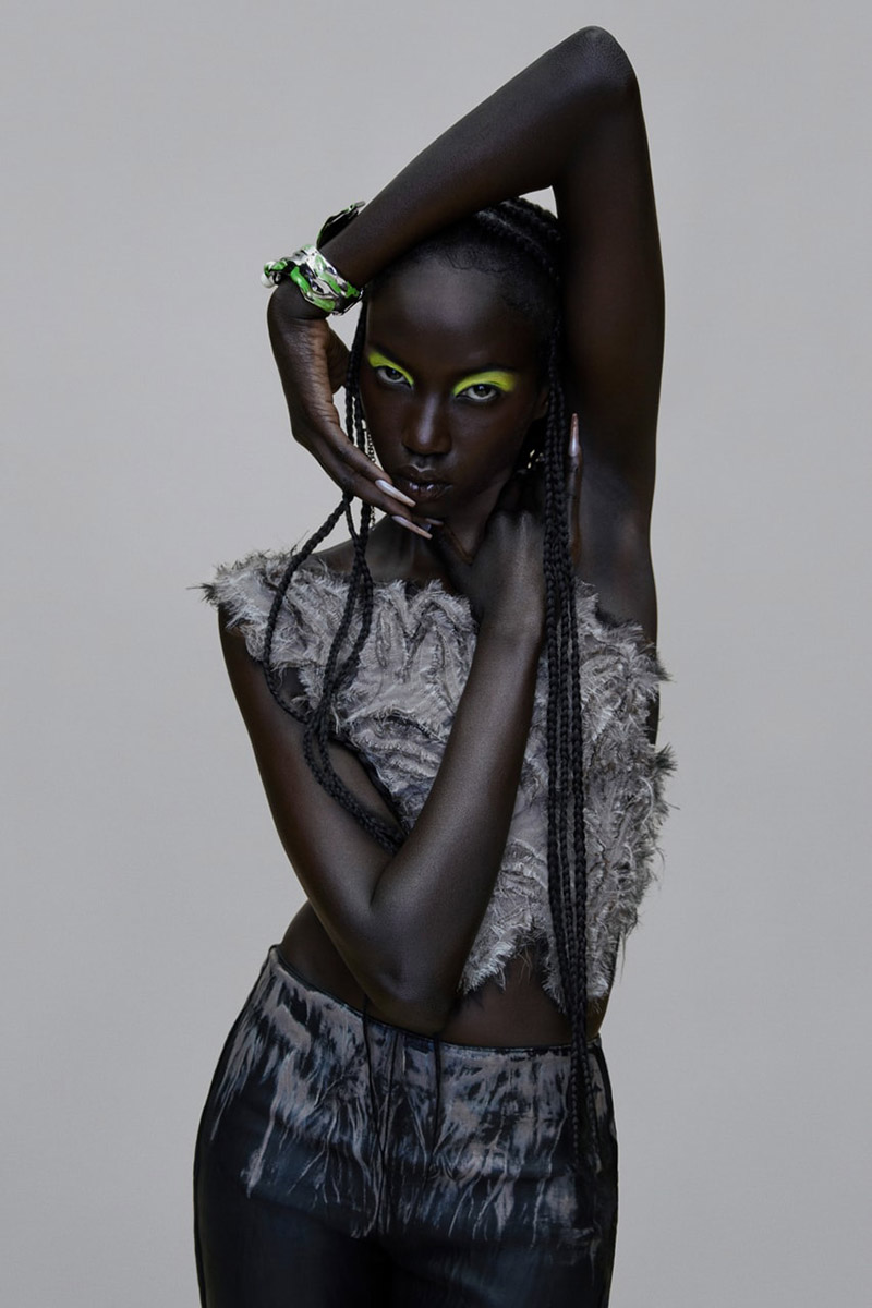 Anok Yai Takes Center Stage In Acne Studios' FW23 Campaign