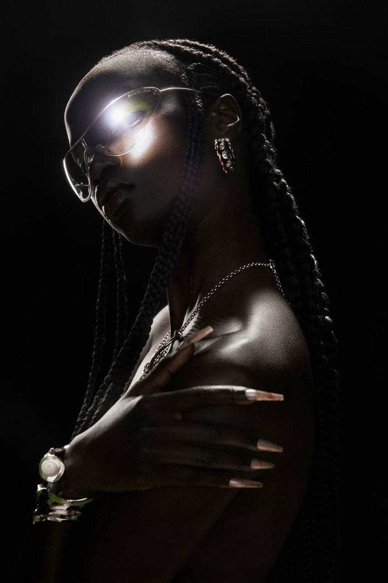 Anok Yai Takes Center Stage In Acne Studios' FW23 Campaign