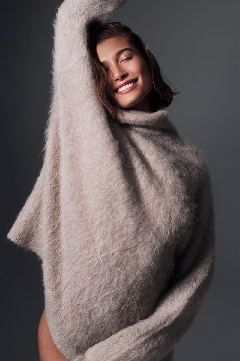 Hailey Bieber And Brandon Flynn Shine In Calvin Klein's Holiday 2023 ...