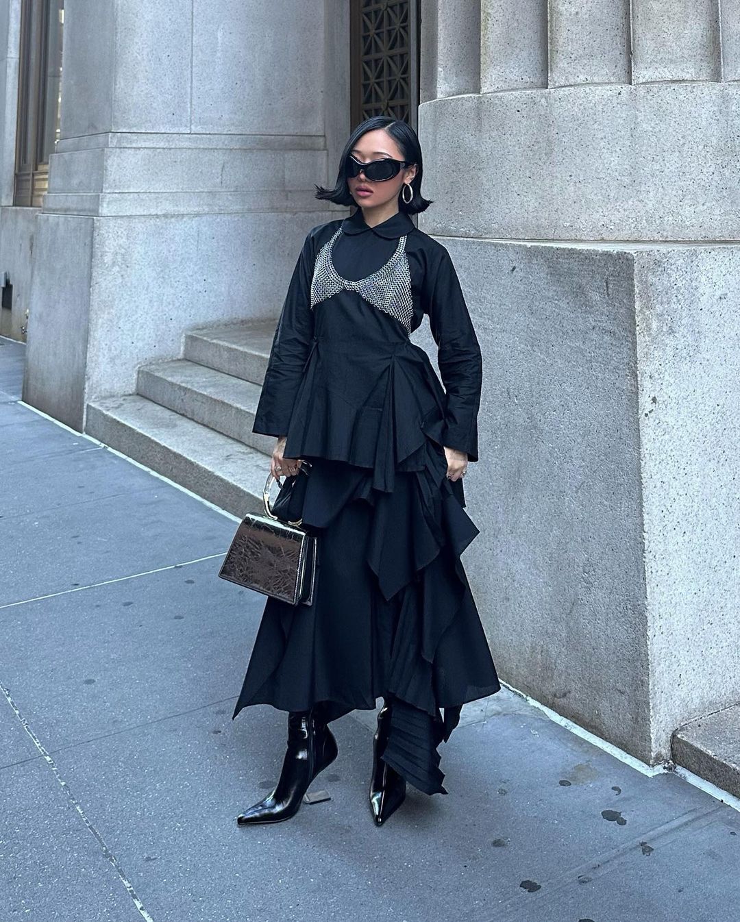 This Simple Styling Hack Will Elevate Your All Black Outfit