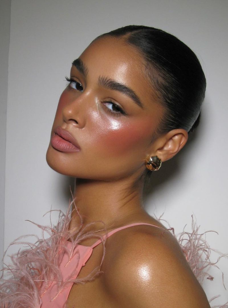 Look Radiant With The Glazed Blush Trend