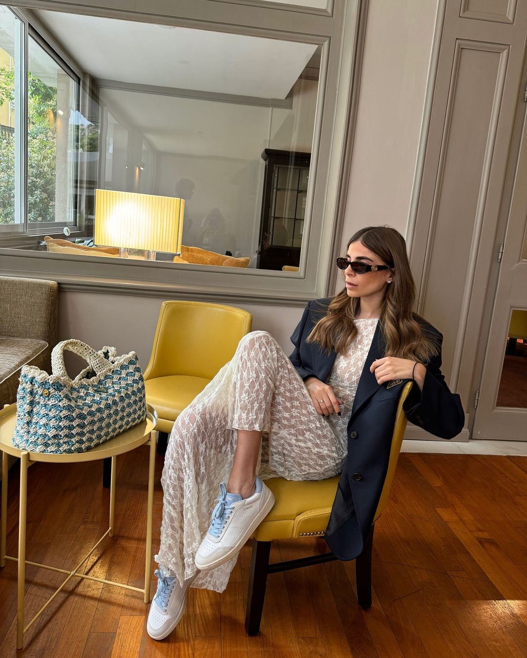 This Daytime Lace Outfit Is Incredibly Chic