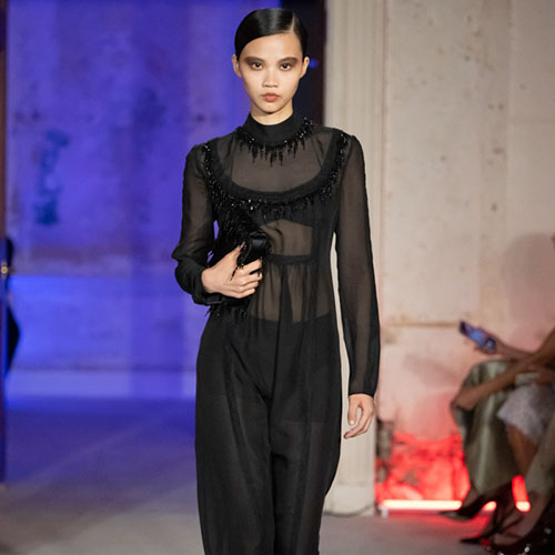 Huishan Zhang's Spring 2025 Collection Dances Between Demure Elegance ...