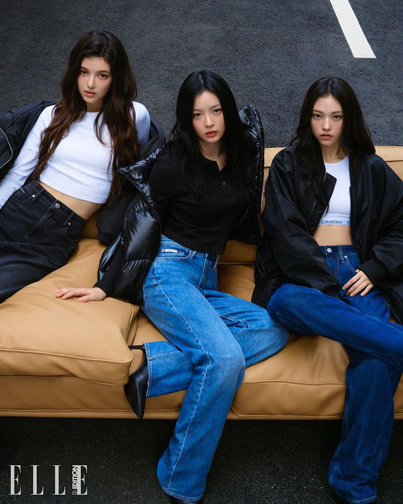 NewJeans Shows Off Calvin Klein's Fall 2024 Collection In ELLE Korea ...