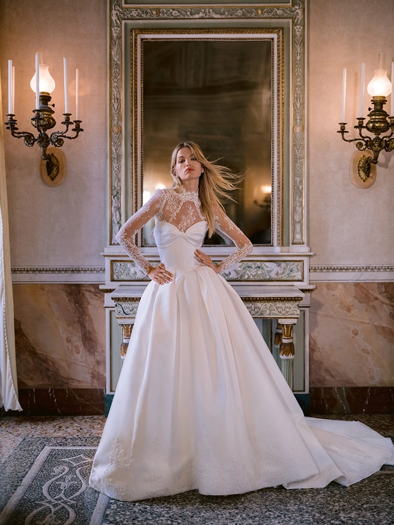 Wedding Bells Are Ringing In Monique Lhuillier's Fall '25 Bridal Lookbook