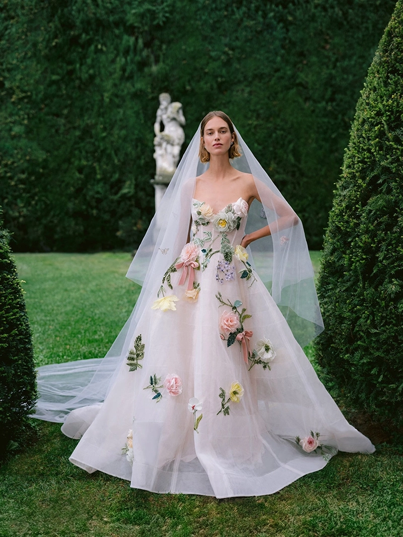 Wedding Bells Are Ringing In Monique Lhuillier's Fall '25 Bridal Lookbook