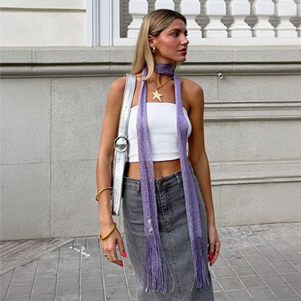 10 Stylish Ways To Rock The Skinny Scarf Trend