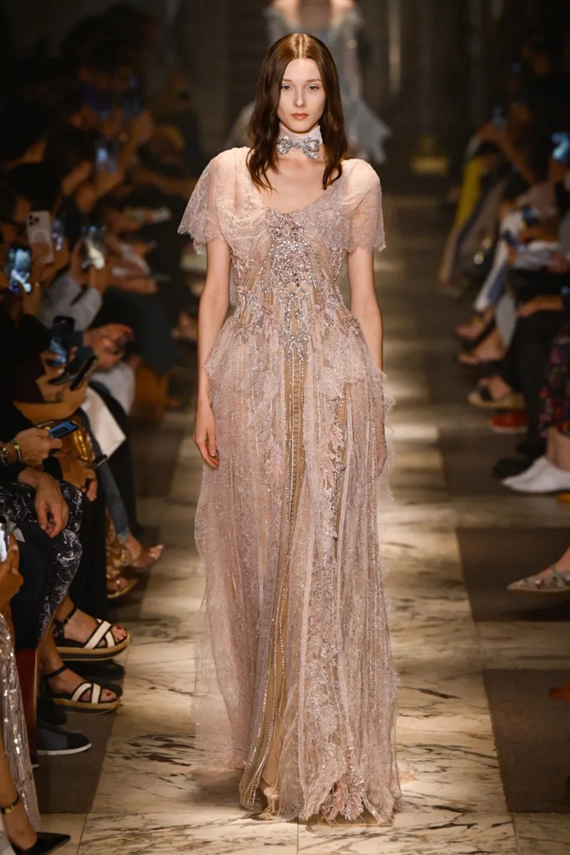 Maximalist Glam Reigns Supreme In Elie Saab's Fall 2025 Couture Show