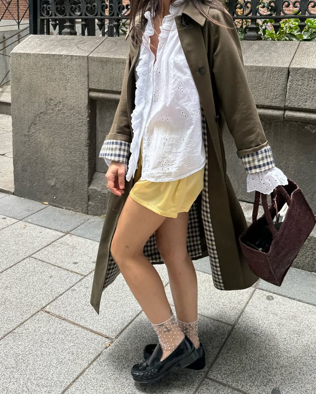 Pre-Fall’s Chicest Uniform? Shorts Paired With A Trench Coat