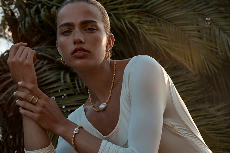 Amber Sceats Paloma Collection Balances Bold Gold With Timeless Pearls
