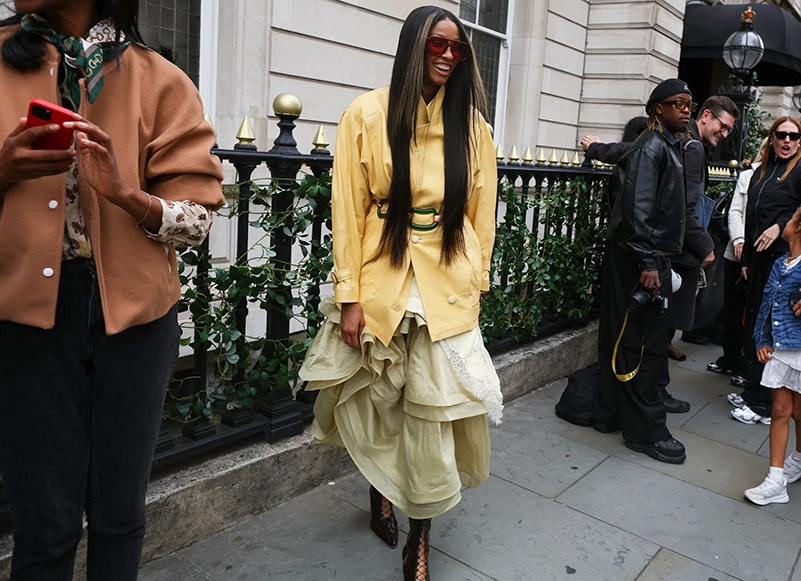 London Fashion Week Spring 2026 Street Style Balances Romance And Rebellion