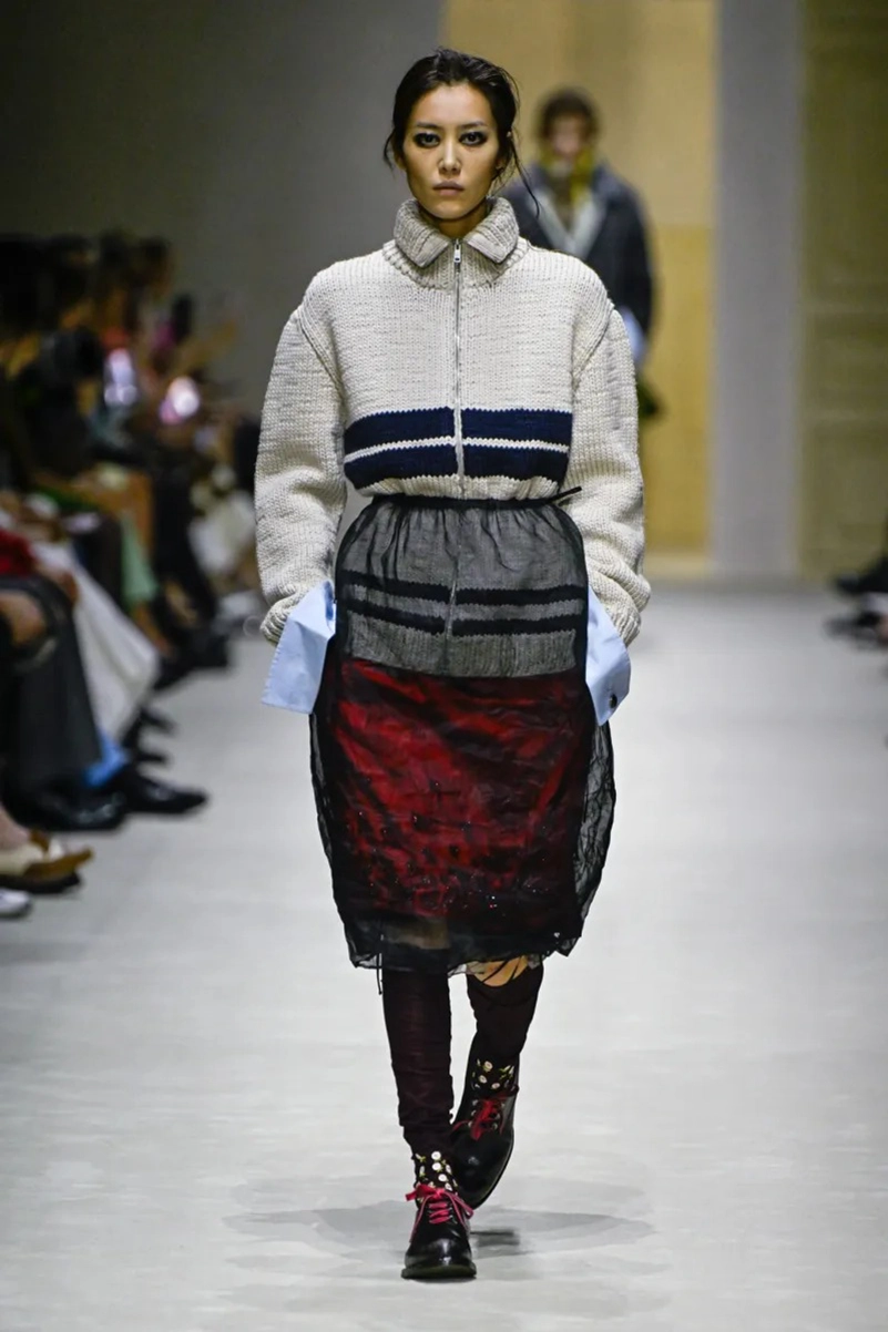 Prada Fall 2026 Tailored Looks And Layers Rework Structure