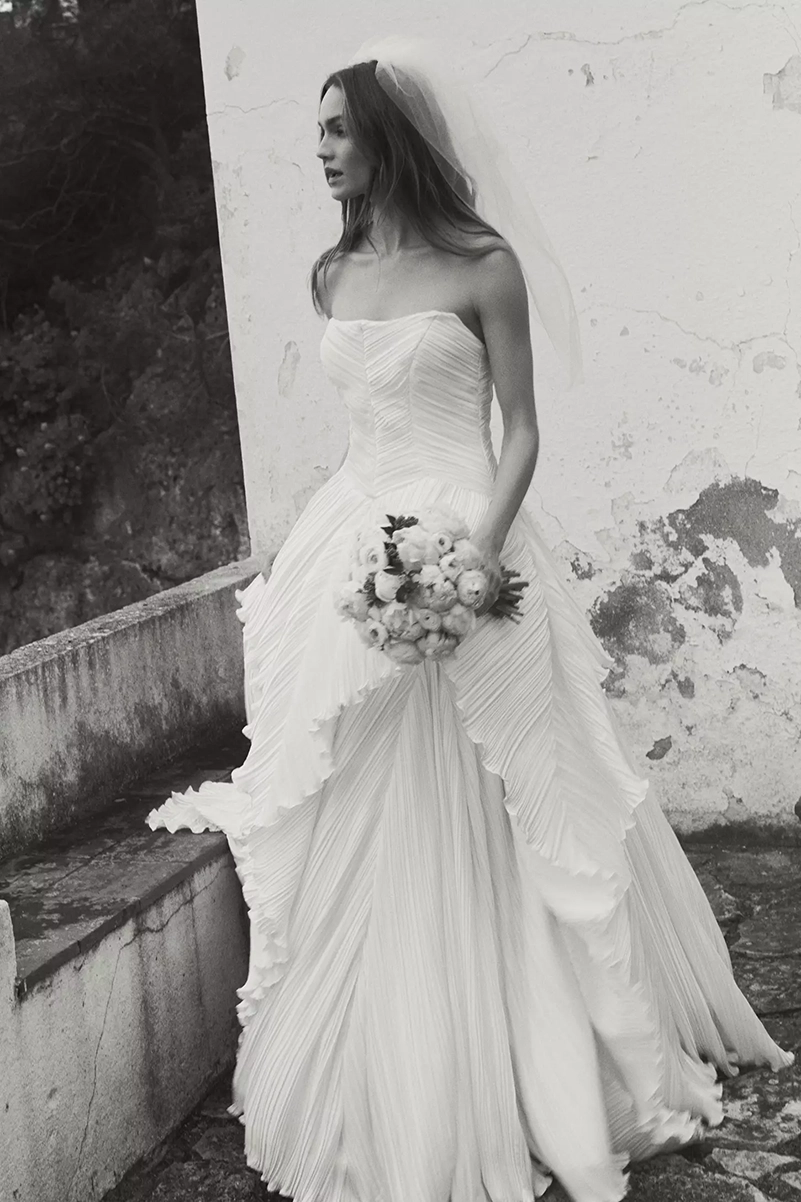 Anthropologie Weddings Bridal Trends 2026, Satin Dresses And Pearl ...